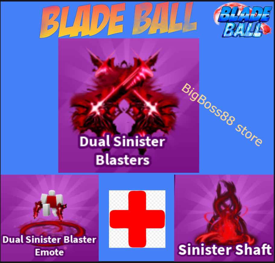 Dual Sinister Blasters Full set - Blade Ball