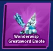 wonderwisp greatsword emote
