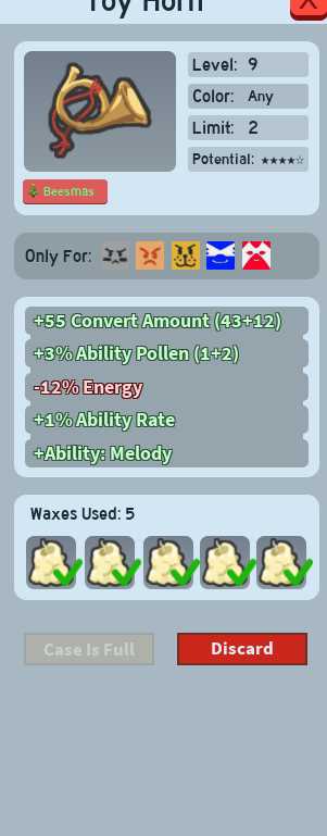 Bee Swarm Simulator Toy Horn Beequip