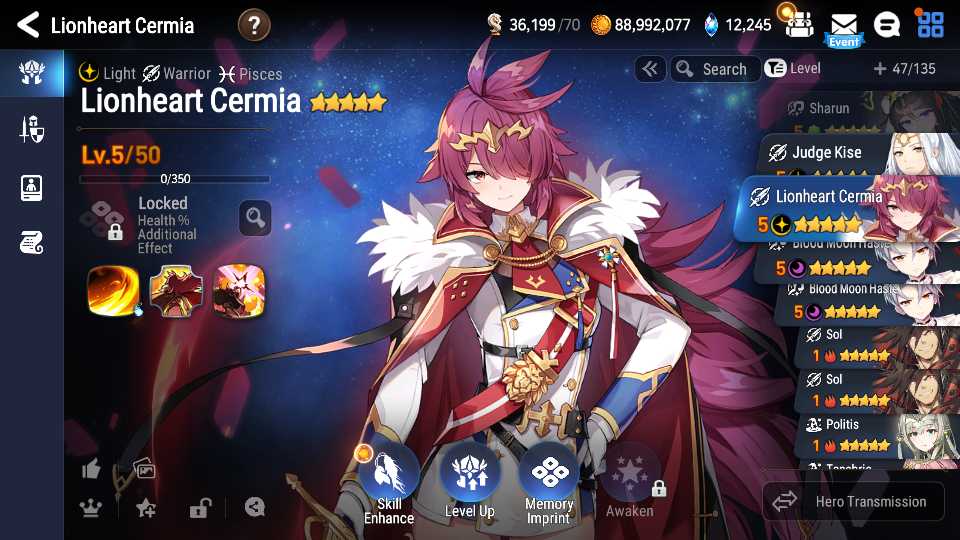 Global Fresh Starter 47 SSR 270+ Summons Blood Moon Haste Lionheart Cermia Judge Kise Blood ...