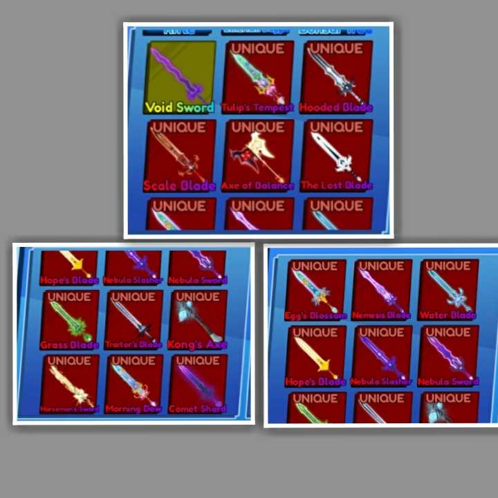 BLADE BALL - NEBULA BLASTER + DUAL DEMONIC BLADE 20 UNIQUE SWORD | BLOX ...