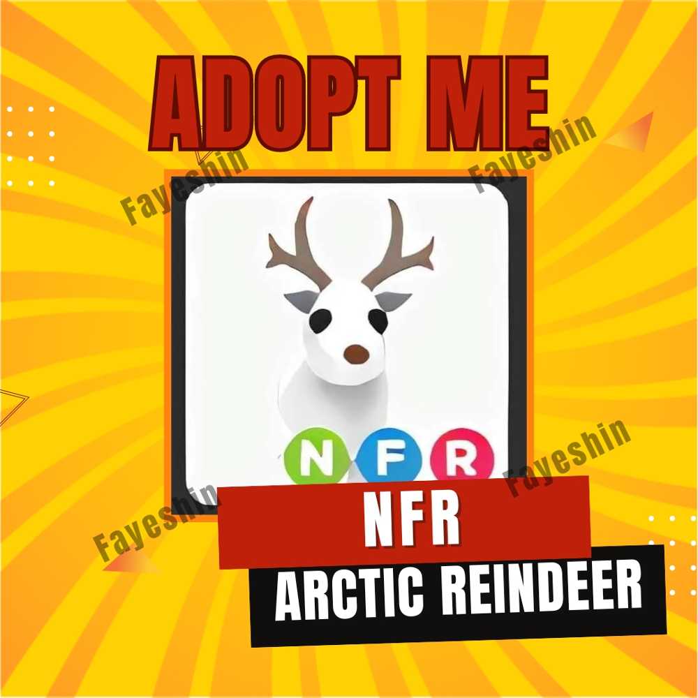 Adopt Me NFR Arctic Reindeer Neon Fly Ride Legendary