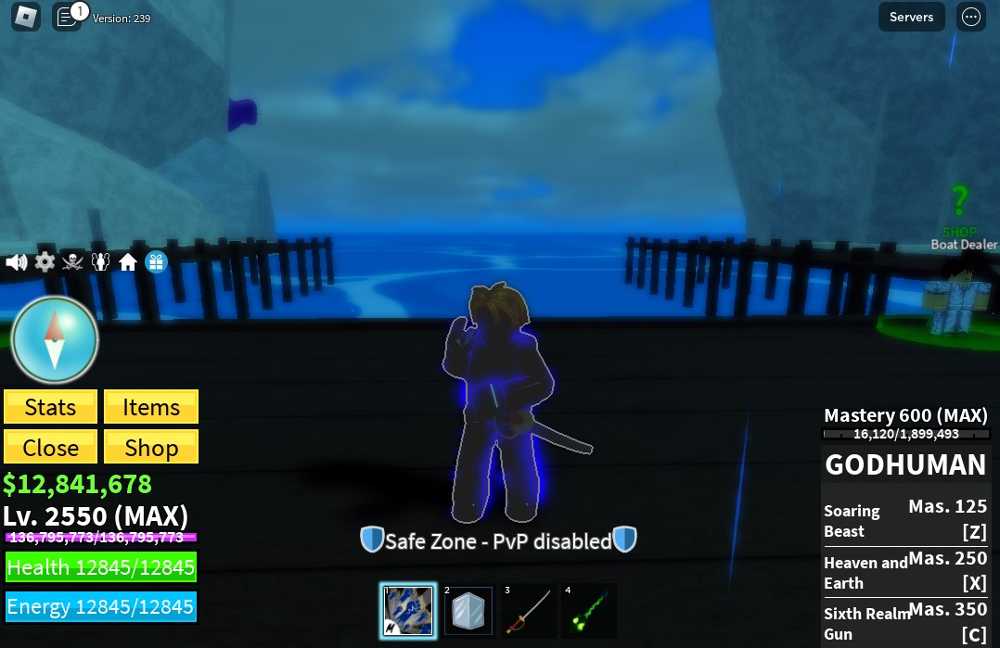 Blox Fruits 2550 lvl GodHuman MAX ICE SG Buddha Fruit $12M