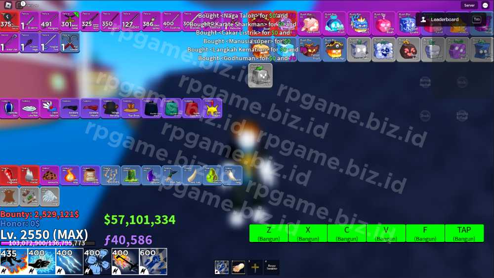 Blox Fruits| Lv2550 | Godhuman + Cursed Dual Katana + Dark Dagger ...