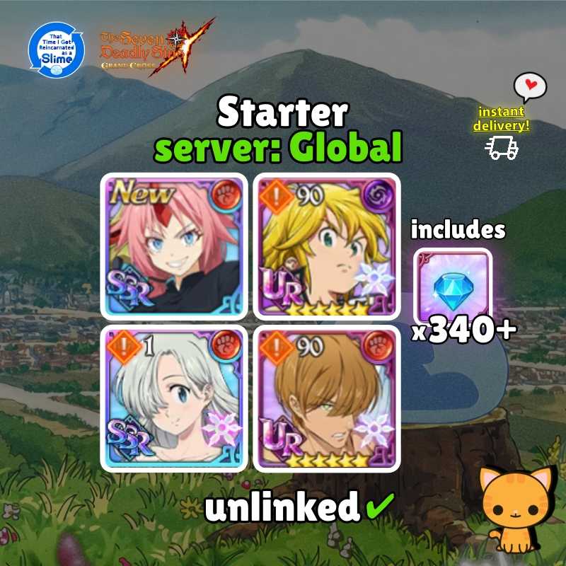 Global | starter Milim Nava, Traitor Meliodas, New Legend Elizabeth ...