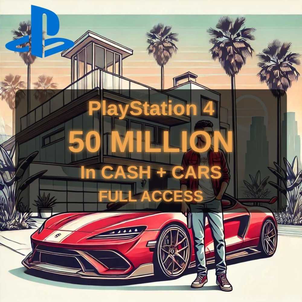 [PS4] 50 Million CASH + CARS + 1-30 RP Level (Total Assets of 5-50M ...