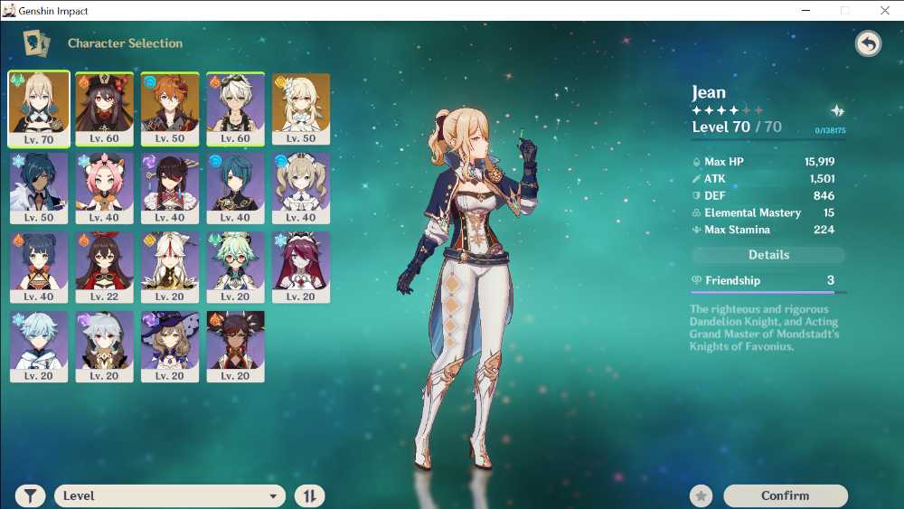 (EU) AR 36 JEAN - HUTAO - CHILDE - 5* WEAPON