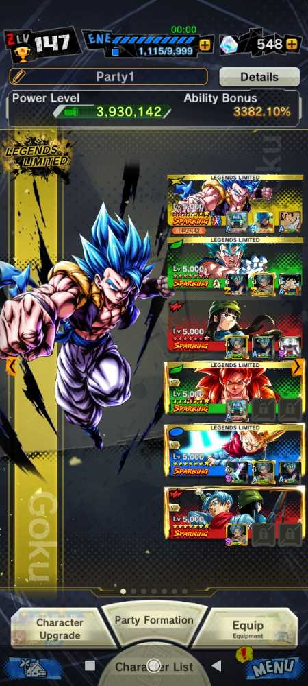 LF vegito blue new 14s+ LF goku+vegeta blue new 10s+Team buff zenkai ...