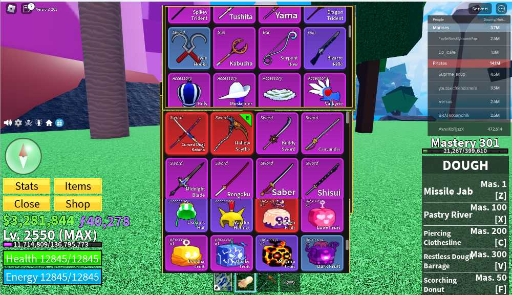 Blox Fruits / Dough-Buddha Inventory / Dough v2-CDK-GHM / HS / 3m Beli ...