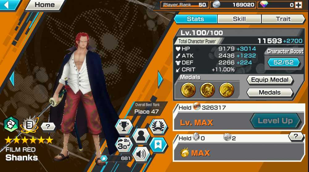Rare Account-Shanks Film Red Ex Full Boot 52/52+Yamato Hybrid Ex Max ...