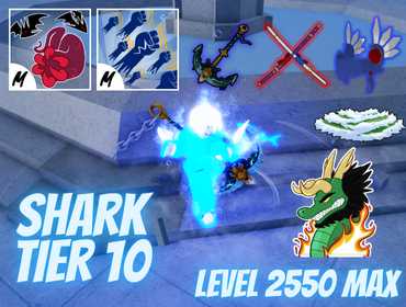 Shark V4 T10 - Level 2550 | Dragon Equipped | Sanguine art | CDK ...