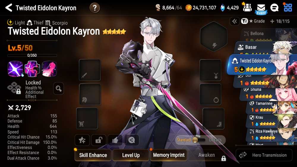 Asia Fresh Starter 18 SSR 90+ Summons Twisted Eidolon Kayron Tamarinne Angel of Light Angelica ...