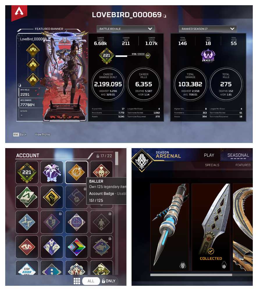 [700+ LEVEL][WRAITH KUNAI 2.0][SEASON 17 MASTER RANK][151 LEGENDARY ...