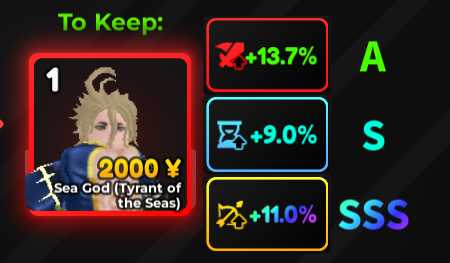 SSS RANGE 11% / SSS RNG / SSS STATS - ANIME ADVENTURES