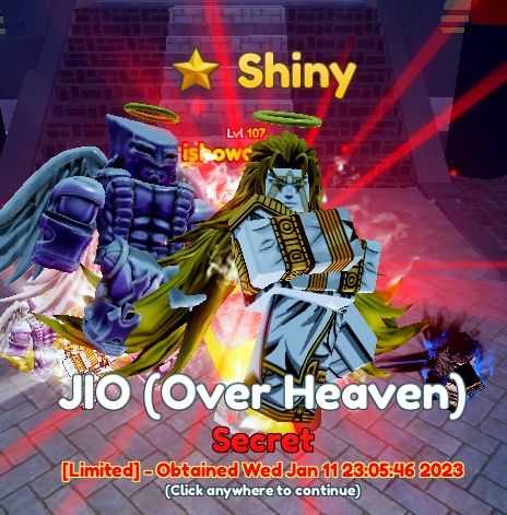 Shiny Jio/Dio Over Heaven - Anime Adventures (AA)