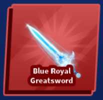 blue royal greatsword - blade ball