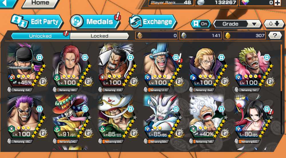 HNO27 5 EX (Shanks RED MAX, Zoro MAX, Zephyr MAX, Gear 5 Luffy, Yamato ...