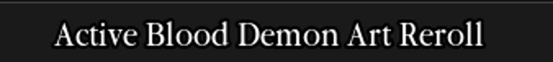 10x BDA ( Blood Demon Art ) Rerolls Demon Hunter Roblox