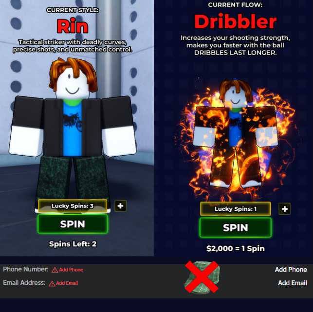 ROBLOX Blue Lock: Rivals (Rin Dribbler) Unverified Account | Instant ...