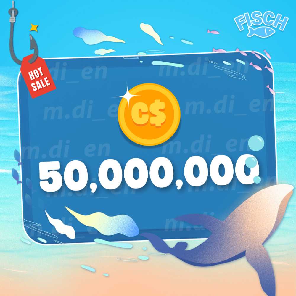 FISCH | 50,000,000 C$ Cash Money Currency Credits | Fast Delivery | 50M ...