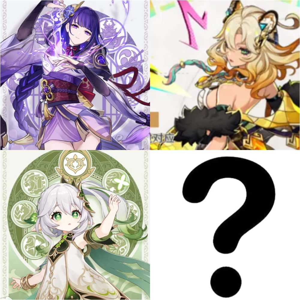 Asia|AR10|Xilonen+Raiden+Nahida|3 5-star characters|8-15 four-star ...