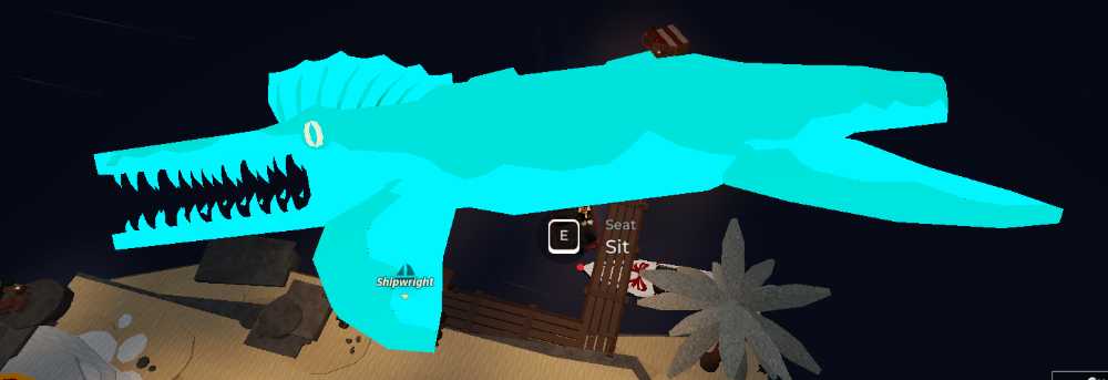 Fisch - Sparkling Shiny Big Mythical Mosasaurus (Rainbow)