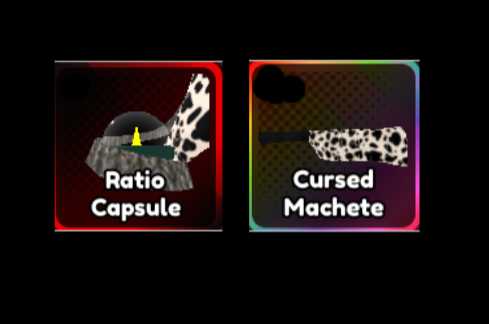 anime last stand : Cursed Machete and Ratio Capsule