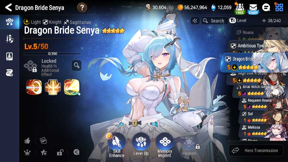 Global Fresh Starter 38 SSR 300+ Summons Dragon Bride Senya Ambitious Tywin Briar Witch Iseria ...