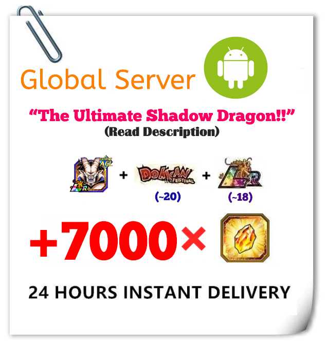 (ANDROID), Dokkan GLB, THE NEW Carnival + More than 7k Stones