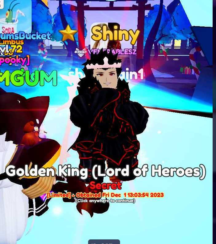 SHINY GILGAMESH / GOLDEN KING - ANIME ADVENTURE AA