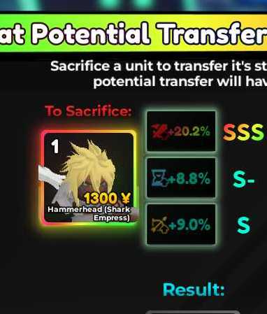 SSS DMG - ANIME ADVENTURE AA SSS STATS