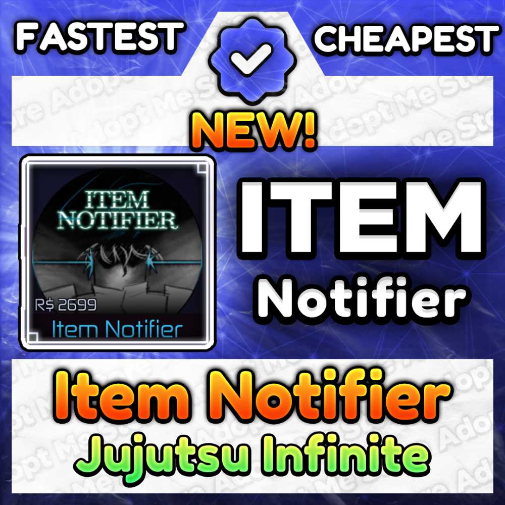 Item Notifier for Jujutsu Infinite - Jujutsu Infinite | ⭐️ 100% SAFE ...