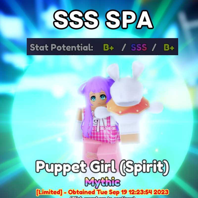 A488Puppet Girl SSS SPA - Anime Adventures - Instant Delivery