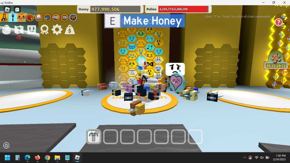 001 [Bee Swarm Simulator] 500M+ Honey | Vicious Bee | Tabby Bee | 35 ...