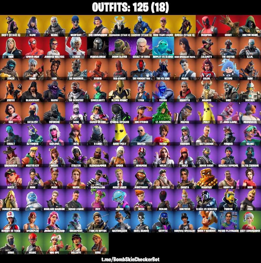 Stw 125 skins Mako, Reaper, Glow, Vertex, Raven, Red Knight, Ultima ...