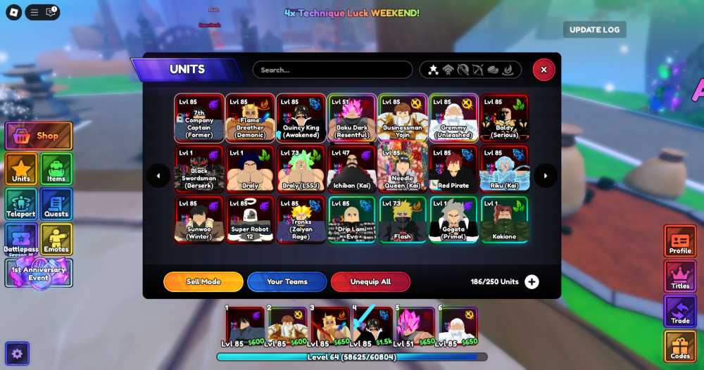 A15 | Anime Last Stand | Account | ALS | 64 lvl | Roblox Auto Delivery