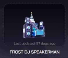 FROST DJ SPEAKERMAN - [TOILET TOWER DEFENSE - TTD - ROBLOX]