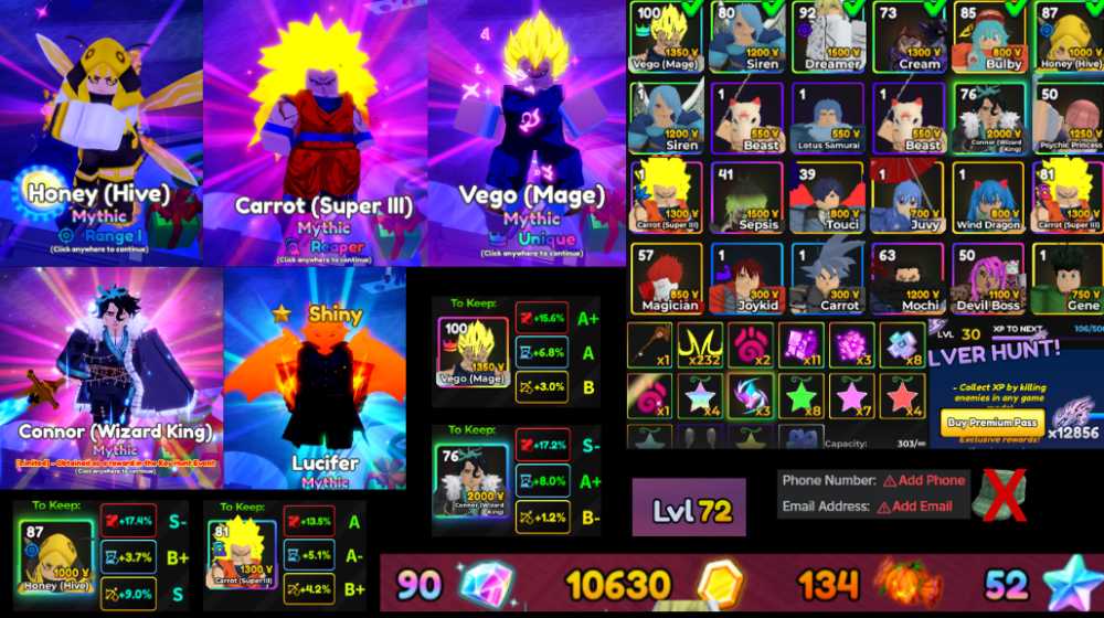 Vego (Mage) Trait Unique 0.1% Roblox ID3 Anime Adventures AA | Account ...