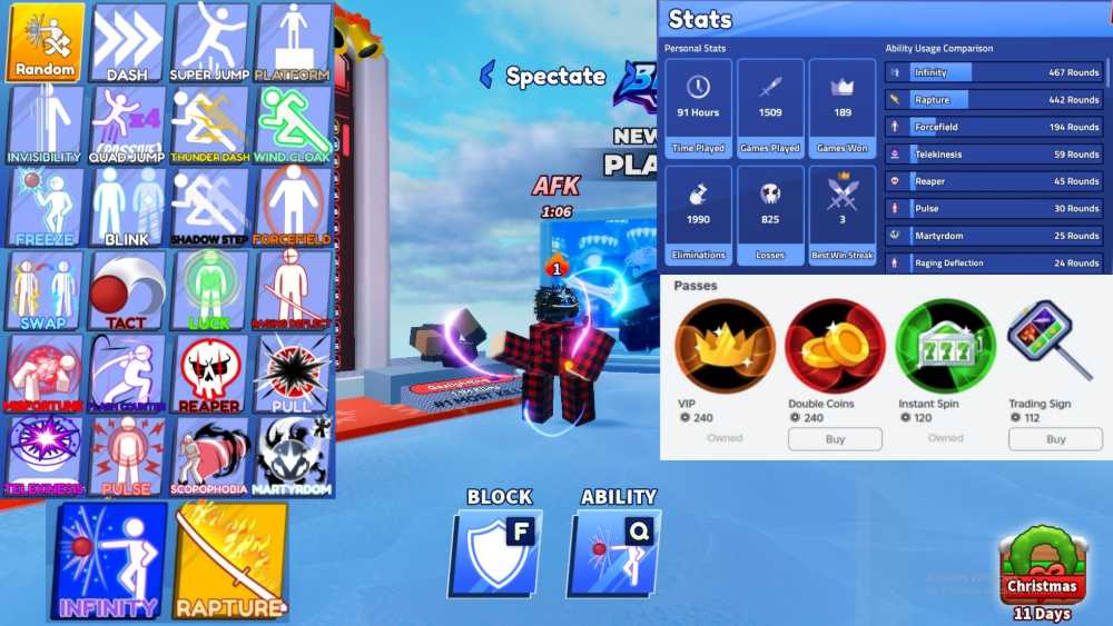 [BLADE BALL] INFINITY x [TSB] COMPLETE GAMEPASSES | UNVERIFIED SUPER SAFE