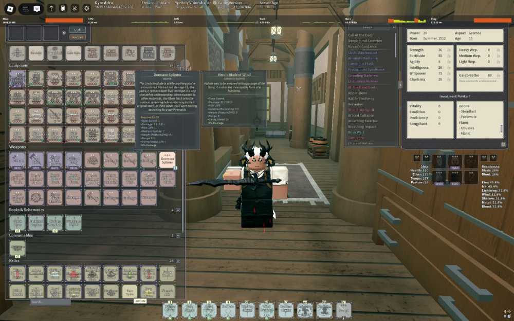 Dormant Splinter 3 Star Damage - Deepwoken