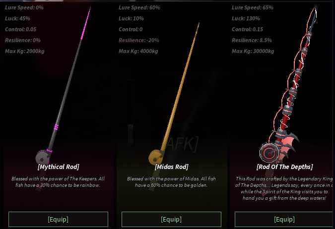 fisch New ACCOUNT Rod of the Depths LV.260 3,500,000 Cash Unverified ...