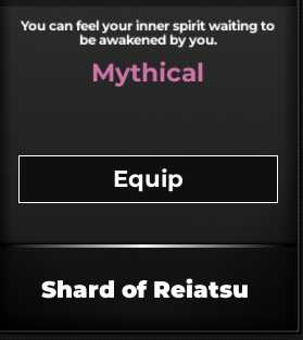 Shard Of Reiatsu // Type Soul