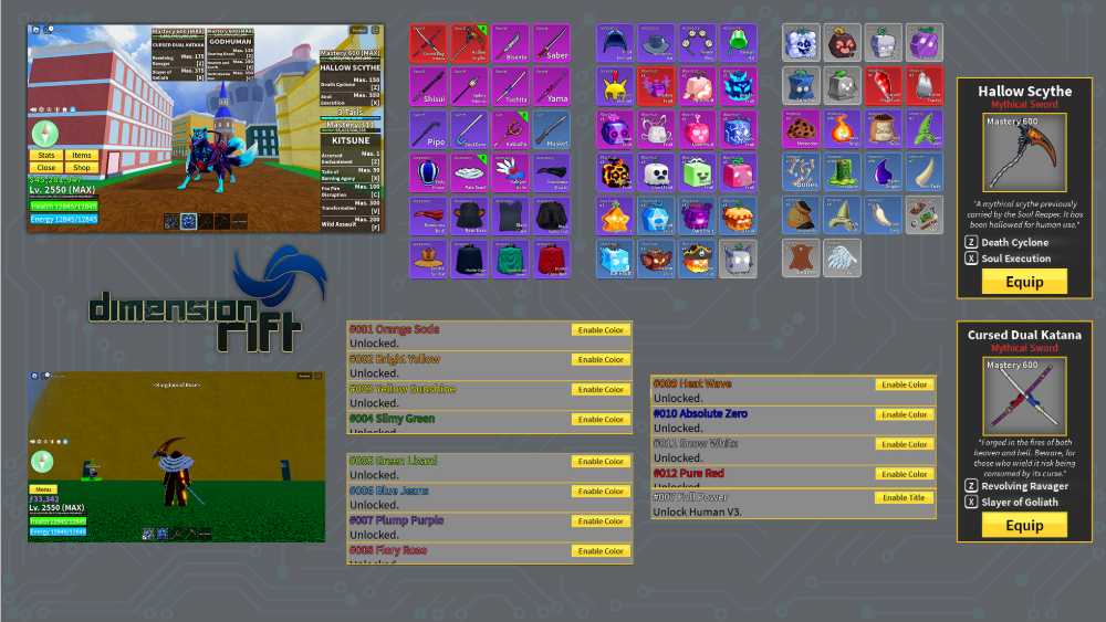 Blox Fruit Lvl2550 Account Godhuman Max Kitsune Full Skill V3 Human Cdk Max Hs