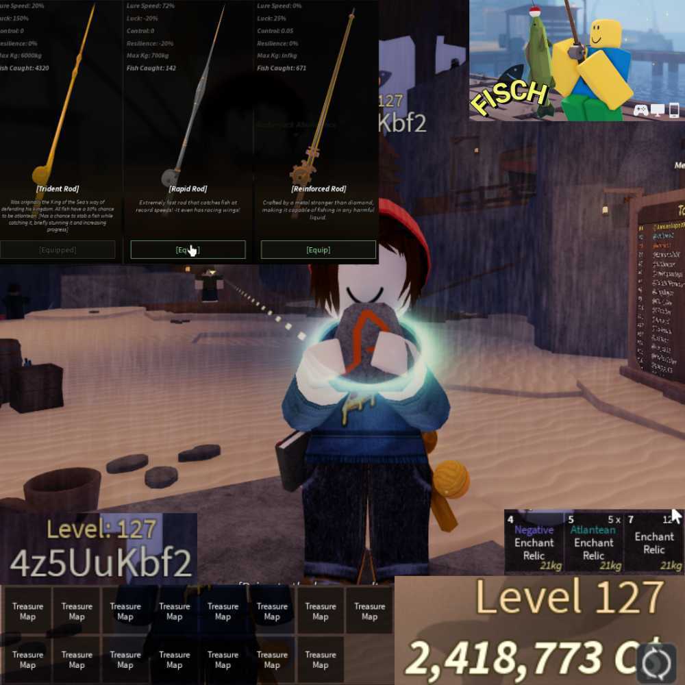 Trident Rod | Reinforced Rod | FISCH | 2,400,000 Cash | Unverified ...