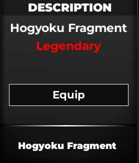 Type soul hogyoku fragments x10