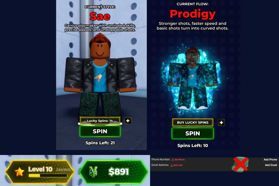 ROBLOX Blue Lock: Rivals (Sae Prodigy)