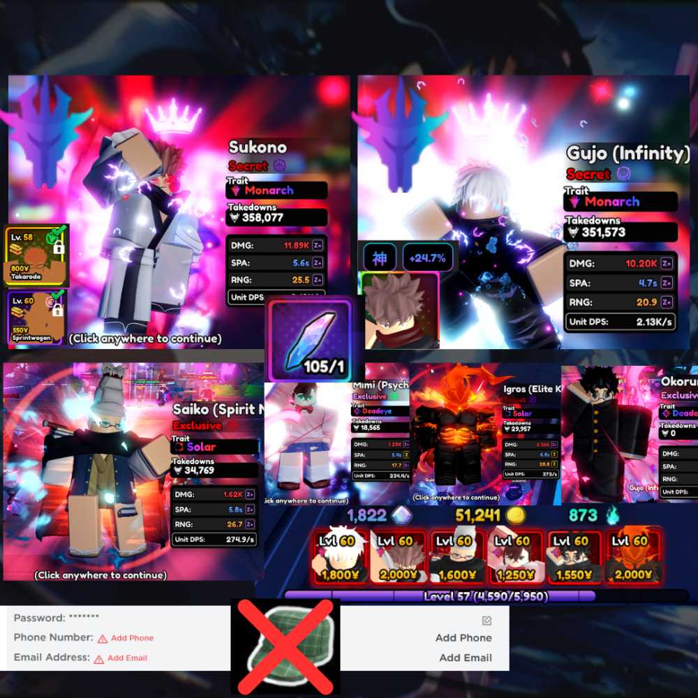 Anime Vanguard l GOJO(SECRET) MONARCH SUKUNA(SECRET) MONARCH l NEW ...