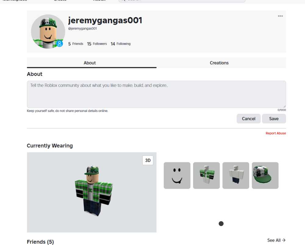 Roblox 2009 account with Springtime 2014 R&R&R