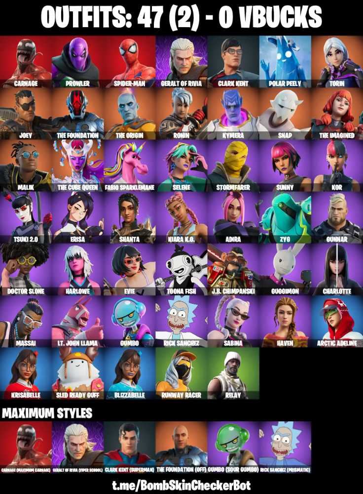 PC/PSN/XBOX/NINTENDO 47 SKINS SPIDERMAN CLARK KENT POLAR PEELY ...