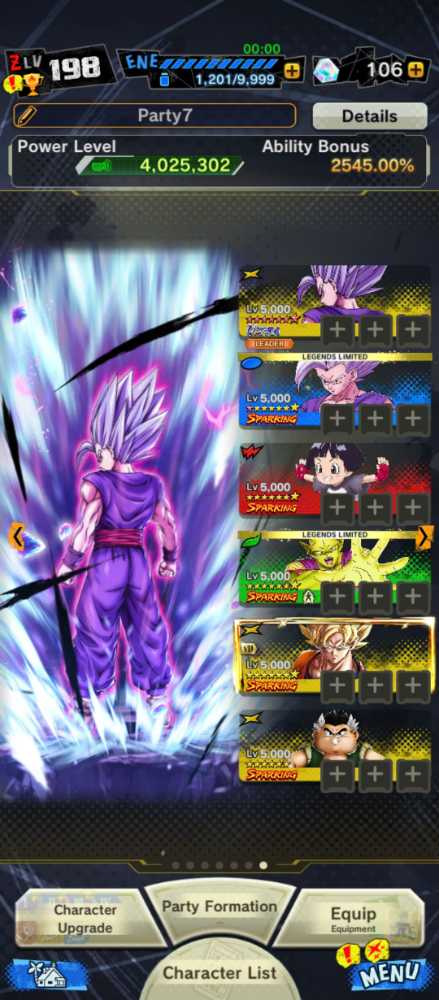 D173-IOS+Android-UL Beast Gohan Full Red Star+10 Legends+Have Equipment ...